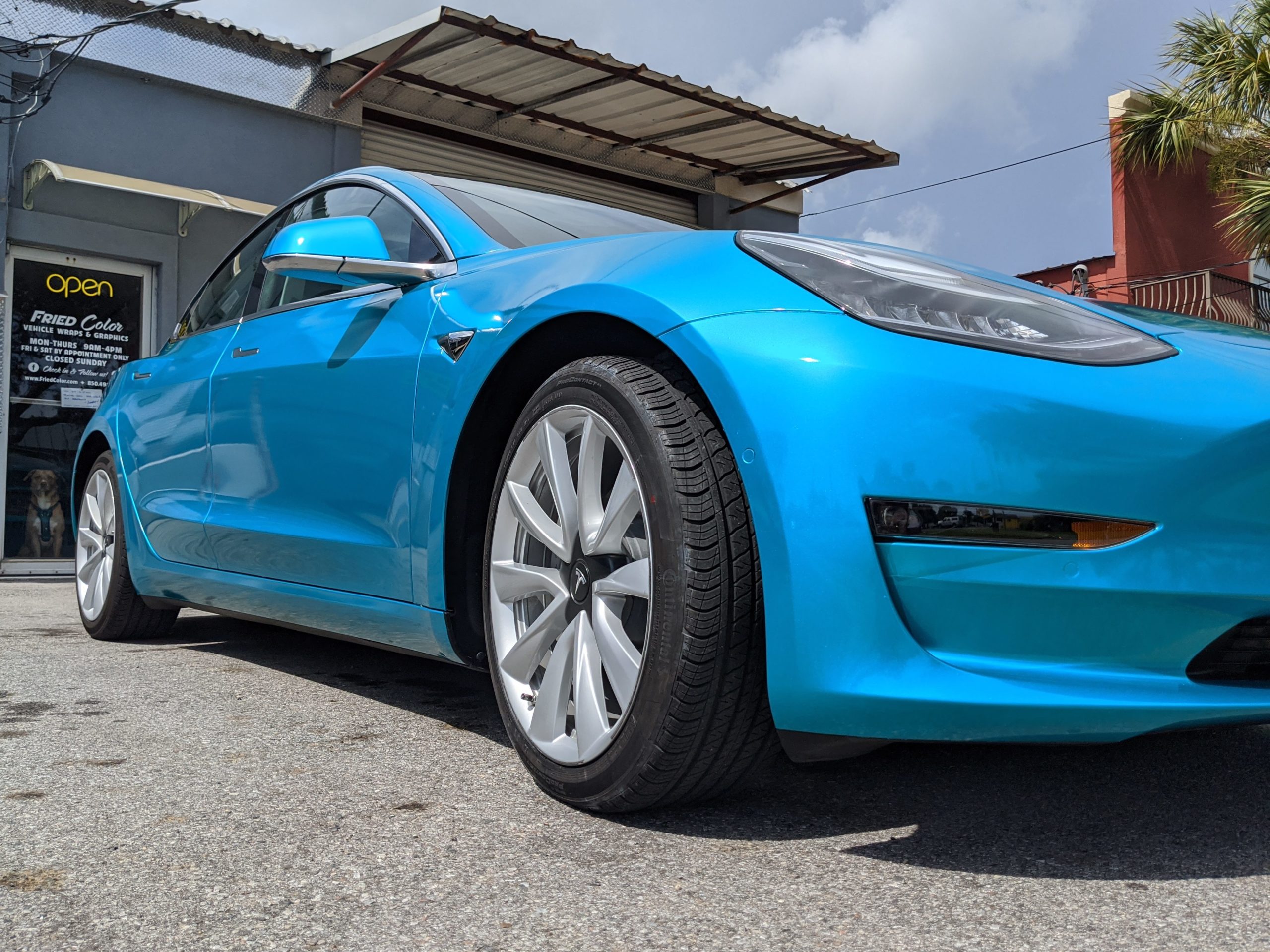 Tesla with Color Change Wrap | Fried Color