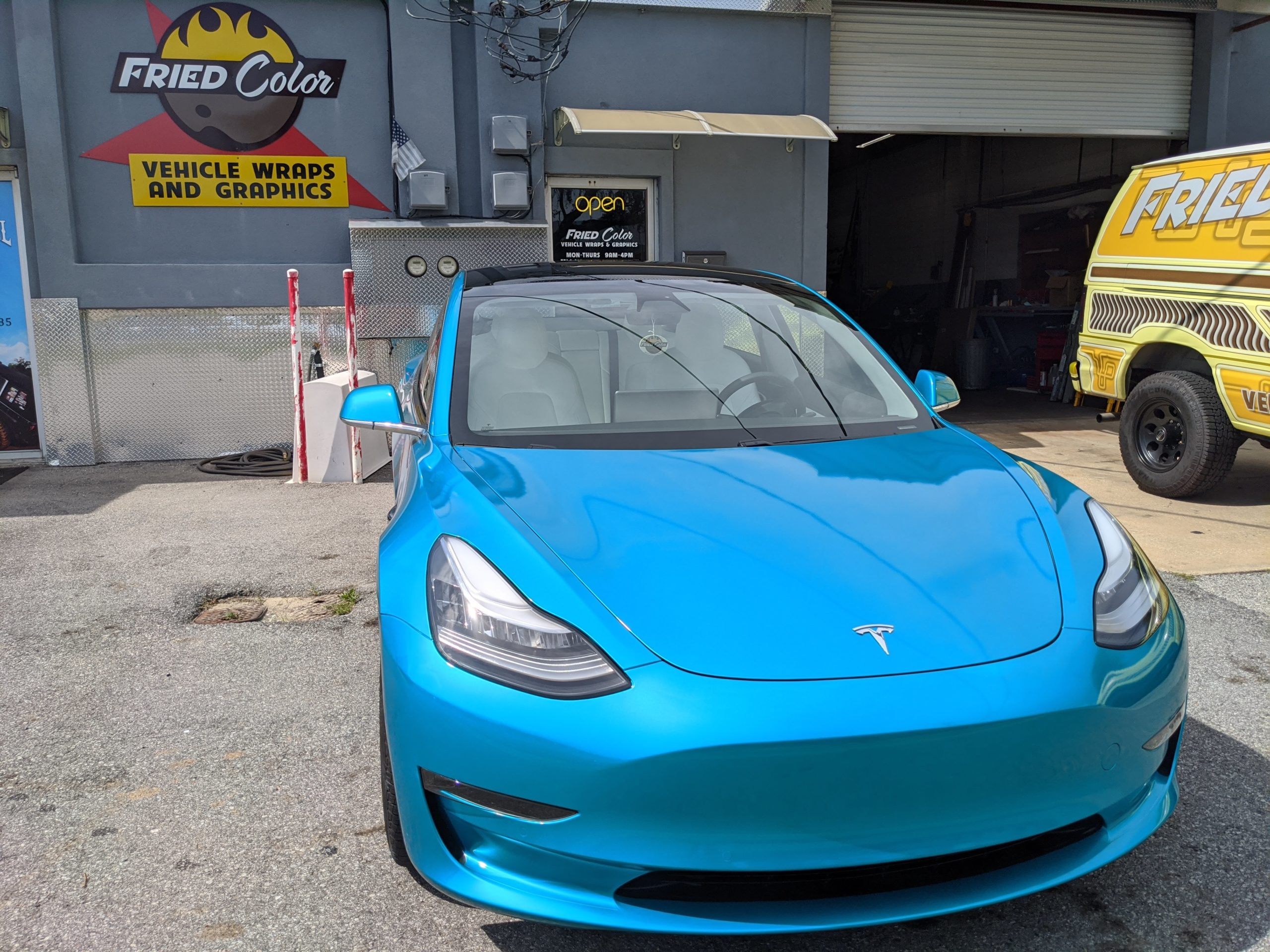 Tesla with Color Change Wrap | Fried Color