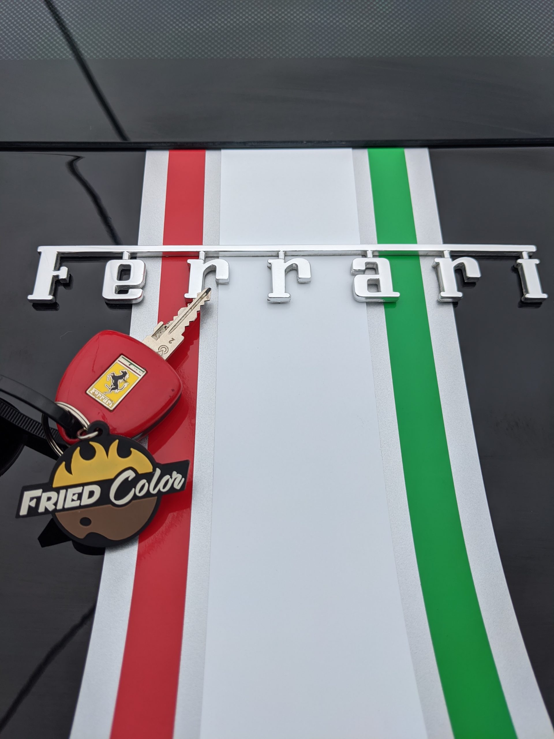 Ferrari with Custom Stripes | Fried Color