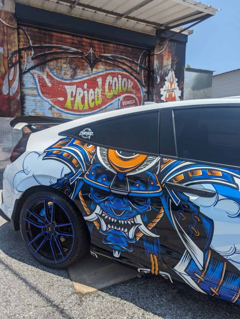 Samurai Themed Vinyl Car Wrap | Fried Color
